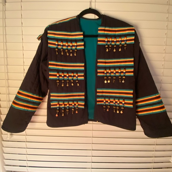 Tops | Vintage Dolores Jacket Rastafarian Style Jacket Makes Big ...